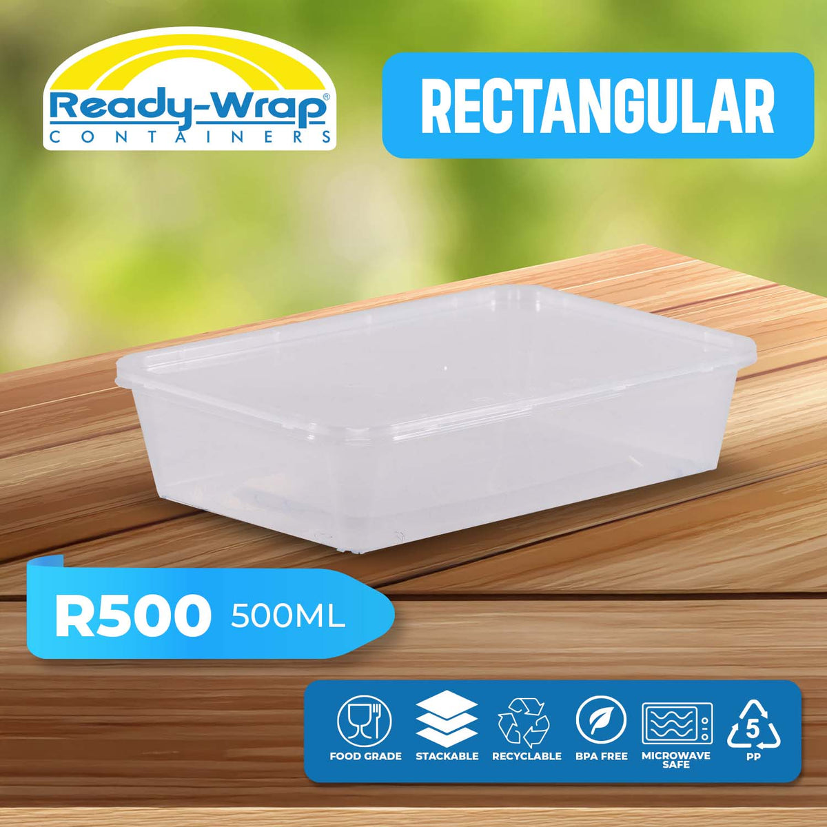 500 ML Microwavable Food Container | Uratex Business