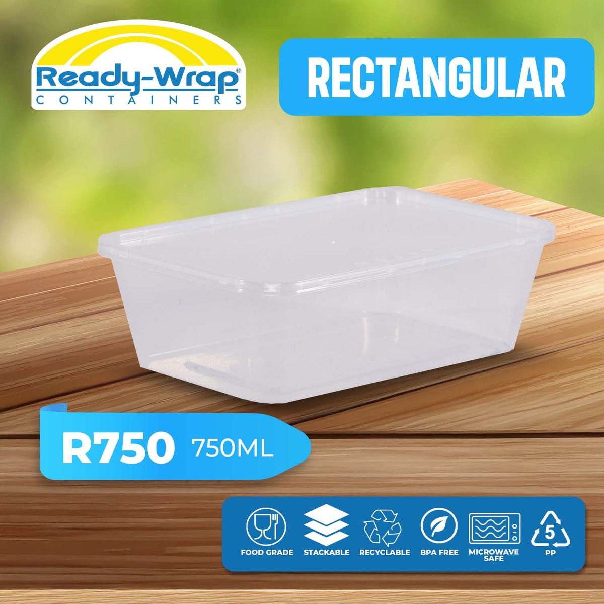 750 ML Microwavable Food Container | Uratex Business